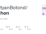 Github Pettyanbotond Python Első Python Repo
