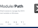 Github Psmodule Path A Powershell Module To Manage The Path