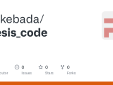 Github Alakebada Thesis Code