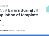 Errors During Jit Compilation Of Template For Dashboardcomponent