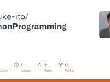 Github Taisuke Ito Pythonprogramming