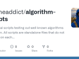 Github Alpineaddict Algorithm Scripts Individual Scripts Testing Out