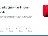 Github Geeknik Tiny Python Scripts Tiny Python Scripts For Everyday