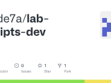Github Code7a Lab Scripts Dev