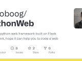 Github Geroboog Pythonweb This Is A Python Web Framework Built On