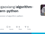 Github Geekgaoxiang Algorithm Pattern Python Python Version Of