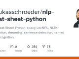 Nlp Cheat Sheet Python Nlp Cheat Sheet Ipynb At Master