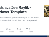Github Dutchjavadev Raylib Windows Template A Template To Create