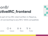 Github Pythonb Reactiveirc Frontend Frontend Part Of My Irc Client