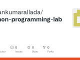 Github Pavankumarallada Python Programming Lab