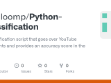 Github Mrgloomp Python Classification A Classification Script That