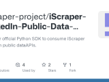 Github Iscraper Project Iscraper Linkedin Public Data Api Python