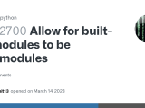 Allow For Built In Modules To Be Submodules Issue 102700 Python