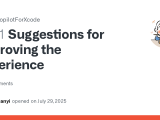 Suggestions For Improving The Experience Issue 411 Github