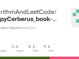 Github Algorithmandleetcode Happycerberus Book Cpp Algorithms The