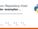 Github Python Repository Hub Binder Examples Requirements Simple