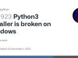 Python3 Installer Is Broken On Windows Issue 99923 Python Cpython