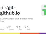 Github Git Dir Git Dir Github Io Web App Download Just A Sub