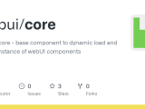 Github Webui Core Webui Core Base Component To Dynamic Load And