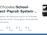 Github Tiimo1codes School Project Payroll System Using Python The