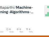 Github Sputtaparthi Machine Learning Algorithms Python Codes