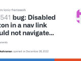 Bug Disabled Button In A Nav Link Should Not Navigate When Clicked