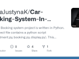 Github Annajustynak Car Booking System In Python With Source Code