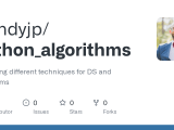 Github Randyjp Python Algorithms Practicing Different Techniques For