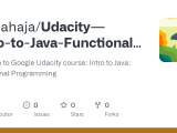 Github Acmahaja Udacity Intro To Java Functional Programming