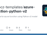 Github Pblocz Templates Azure Function Python V2 Template For Azure