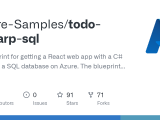 Github Azure Samples Todo Csharp Sql A Blueprint For Getting A React