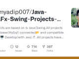 Github Soumyadip007 Java Javafx Swing Projects Desktop Application