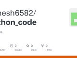 Github Ganesh6582 Python Code My Codes