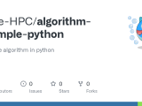 Github Kube Hpc Algorithm Example Python Example Algorithm In Python