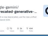 Deprecated Generative Ai Python Github At Main Google Gemini