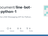 Github Jetdocument Line Bot Sdk Python 1 Sdk Of The Line Messaging