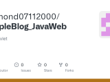 Github Diamond07112000 Simpleblog Javaweb Jsp Servlet