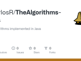 Github Jcarlosr Thealgorithms Java All Algorithms Implemented In Java