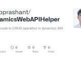 Github Deepprashant Dynamicswebapihelper Sample Code To Crud