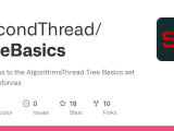 Github Secondthread Treebasics Solutions To The Algorithmsthread