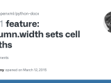 Feature Column Width Sets Cell Widths Issue 161 Python Openxml