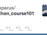 Github Gnoparus Python Course101
