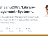 Github Vikashsahu2983 Library Management System Java A Console Based