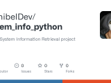 Github Leonibeldev System Info Python The Pc System Information