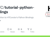Github Chtc Tutorial Python Bindings Introduction To Htcondor S