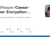 Github Weirdassprogrammer Caesar Cipher Encryption Decryption A