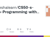 Github Ganeshalearn Cs50 S Web Programming With Python And Javascript