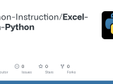 Github Python Instruction Excel With Python