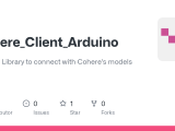 Github Ejri Cohere Client Arduino Arduino Library To Connect With