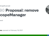 Proposal Remove Pyscopemanager Issue 1390 Pythonnet Pythonnet